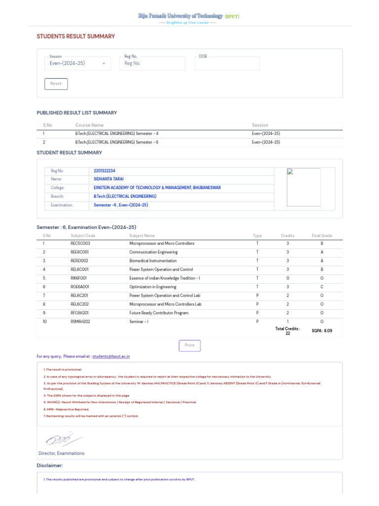 Bput Exams - Results (1) | PDF | Chess Theory | Chess