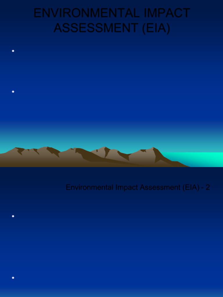 Environmental and Social Impact Assessment | PDF | Environmental Impact ...