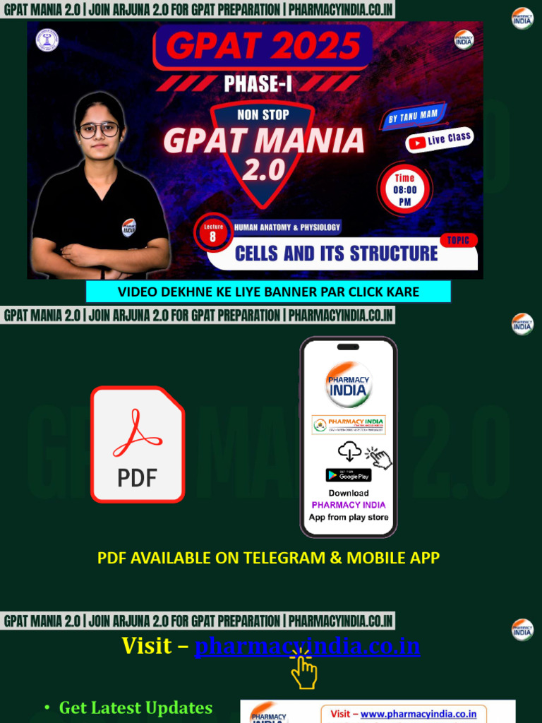 GPAT 2024 Study Guide & Resources | PDF | Endoplasmic Reticulum | Cell ...