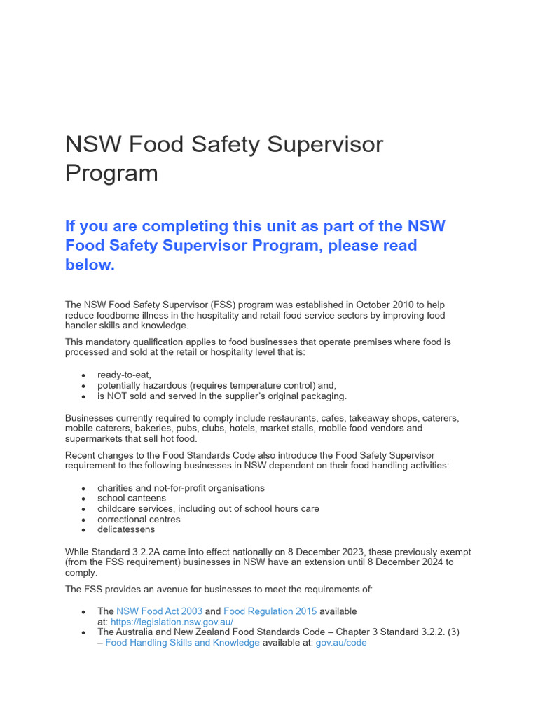 Safe Food Handling Practices Training | PDF | Food Safety | Foodborne ...