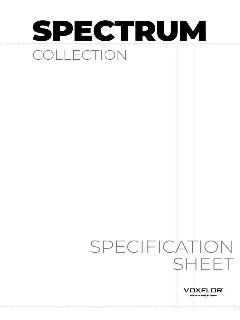 Spectrum-Collection-Specification-Sheet-BOOK-web-VOXFLOR | PDF | Materials