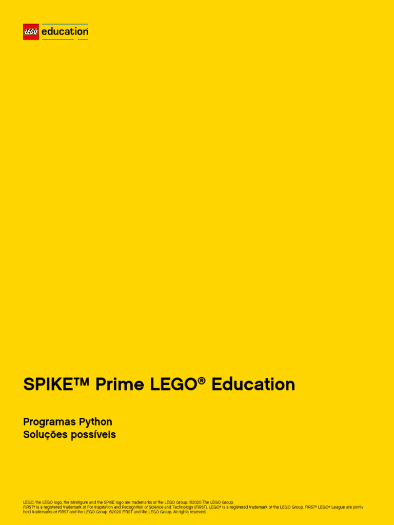 SPIKE™ Prime Python Programs Guide | PDF | Lego | Plastic Toys