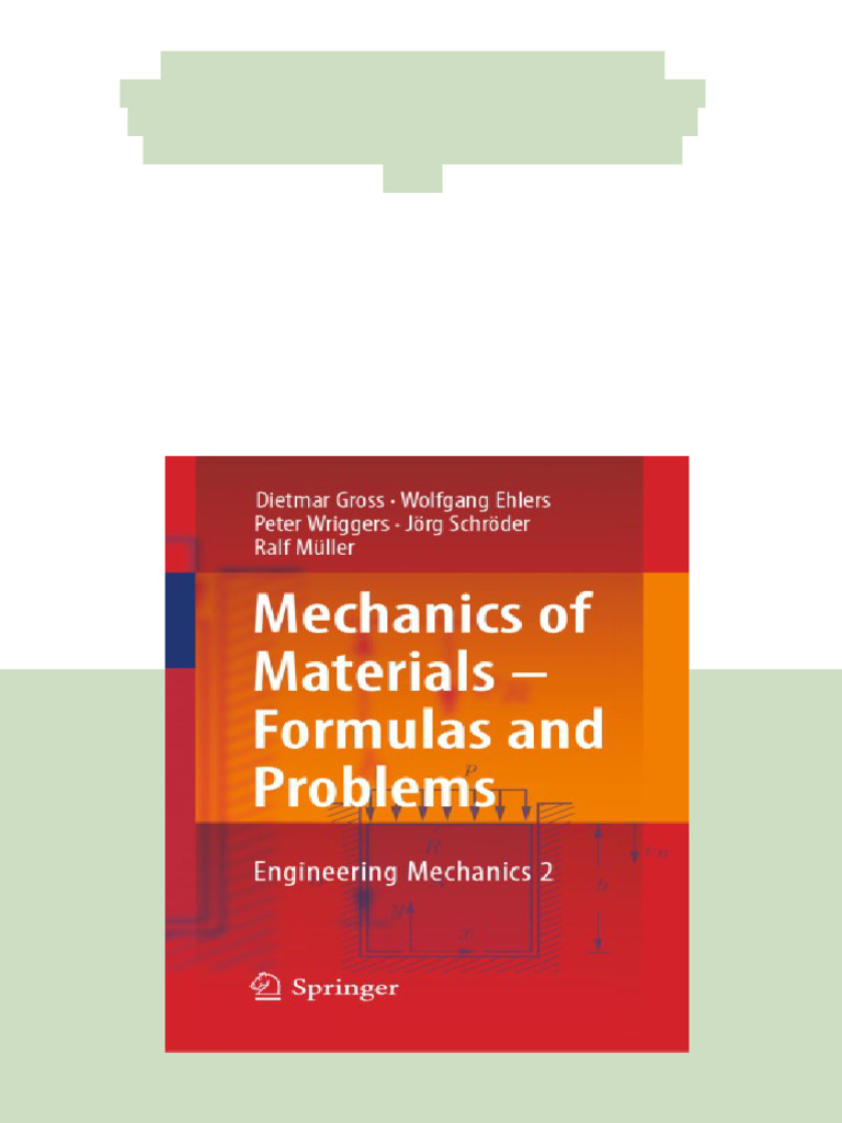 (Ebook) Mechanics of Materials - Formulas and Problems: Engineering Mechanics 2 by Dietmar Gross ...
