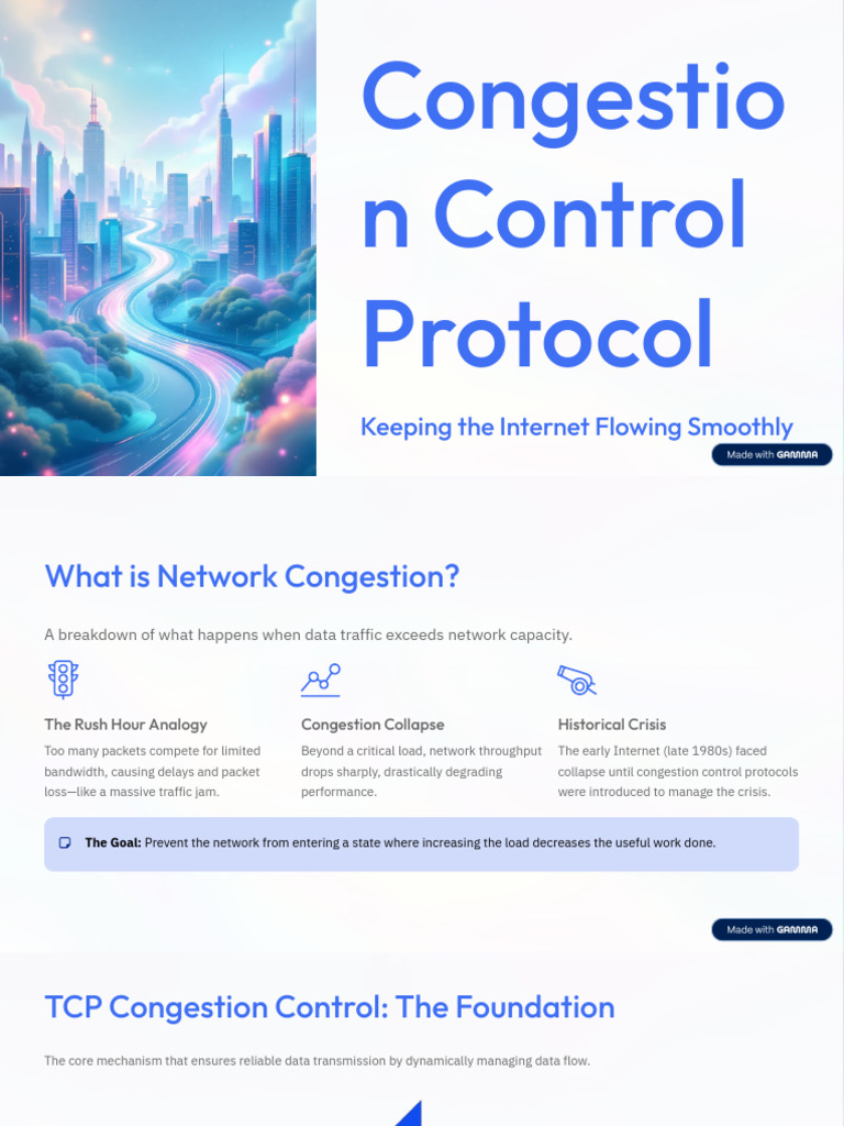Congestion Control Protocol | PDF | Network Congestion | Transmission Control Protocol