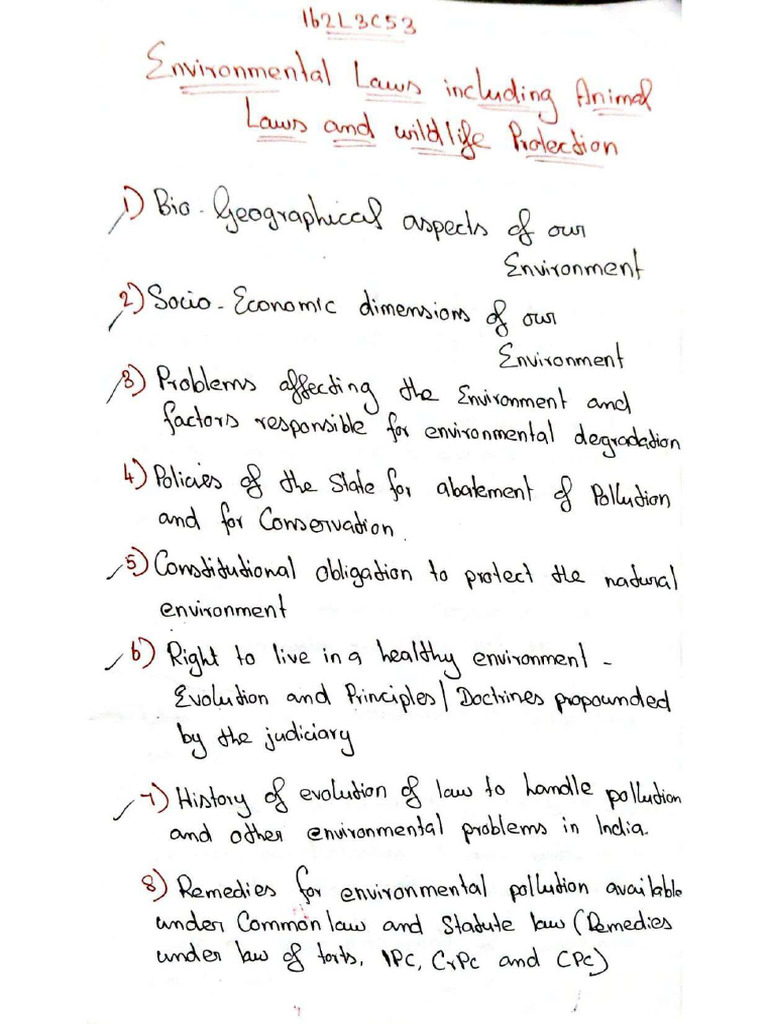 Environmental Law | PDF