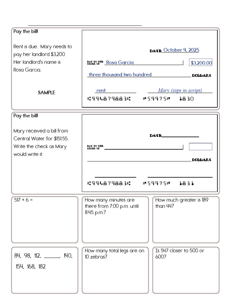 MathWorksheetsGrade4 12 8 | PDF