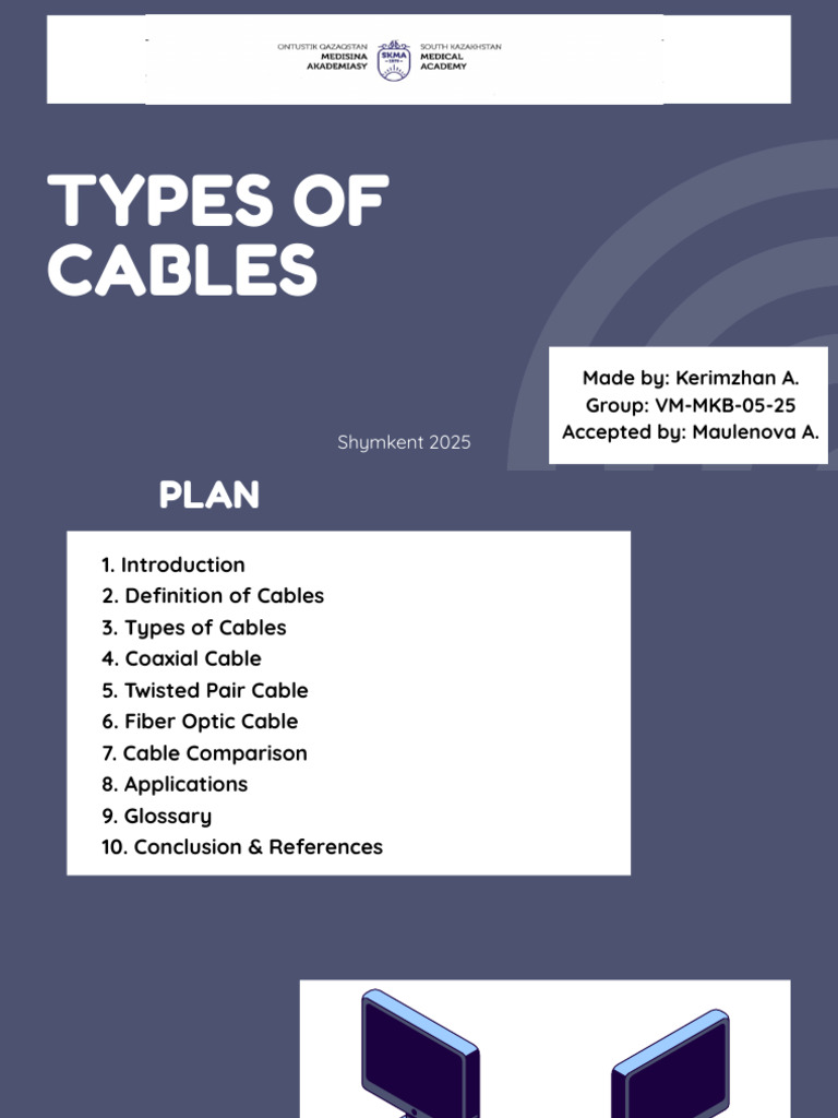 Types of cables, копия - 20251029 - 200811 - 0000 | PDF | Transmission ...