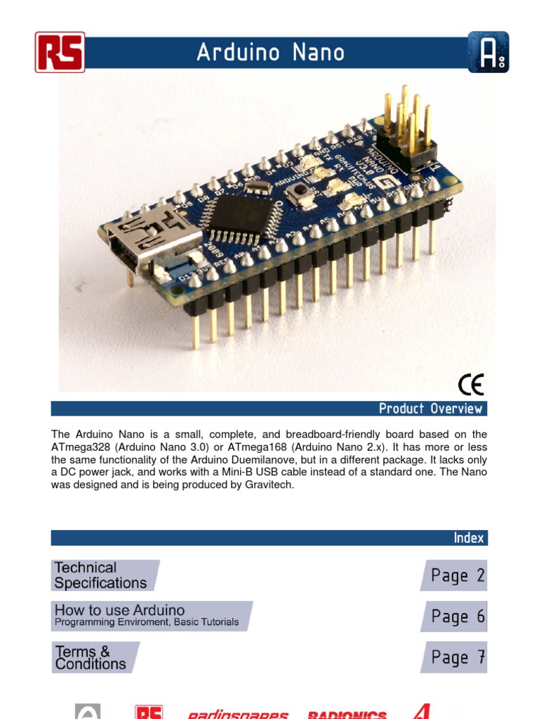 Arduino Nano Overview and Programming Guide | PDF | Arduino | Computer ...