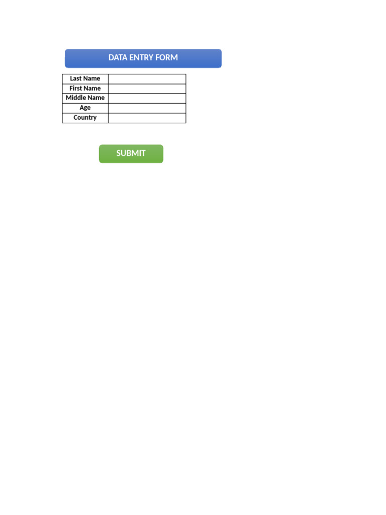 Data Entry Form Template | PDF