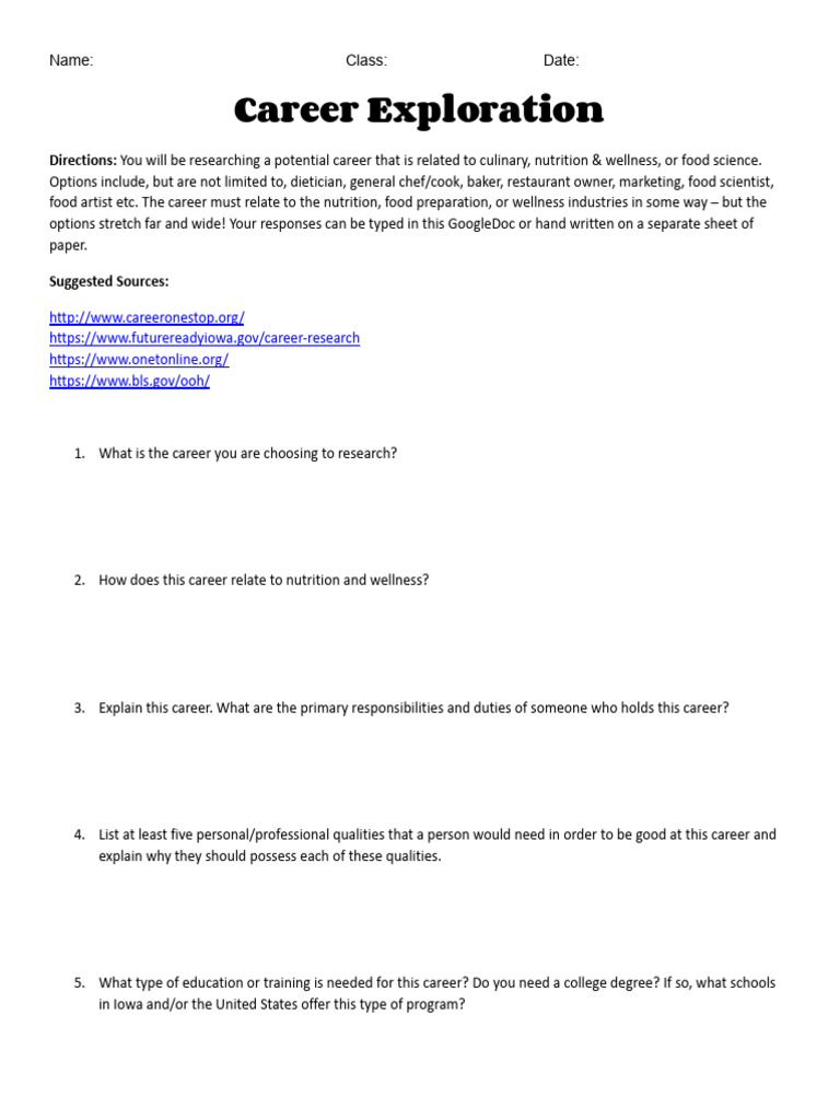 Sub Assignment - Career Exploration | PDF