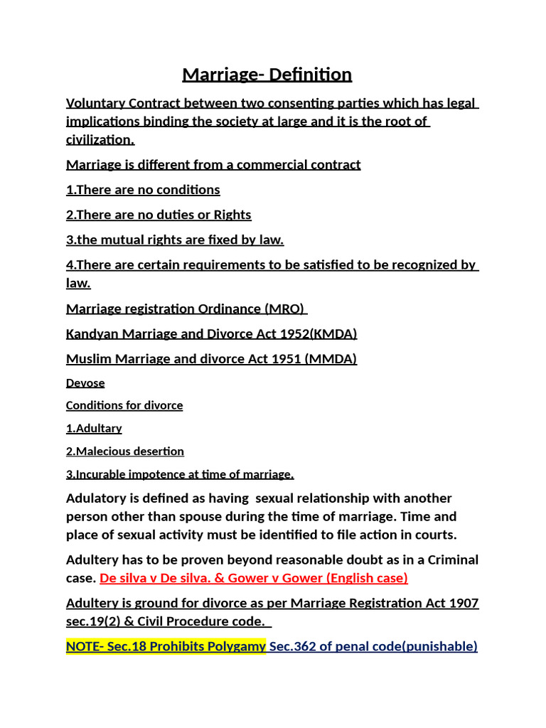 Marriage | PDF | Divorce | Marriage