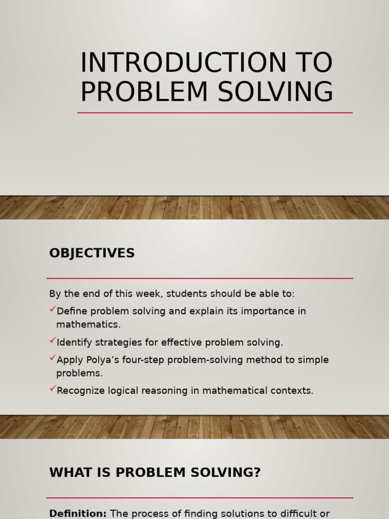 Introduction to Problem Solving Techniques | PDF | Mathematical Proof ...