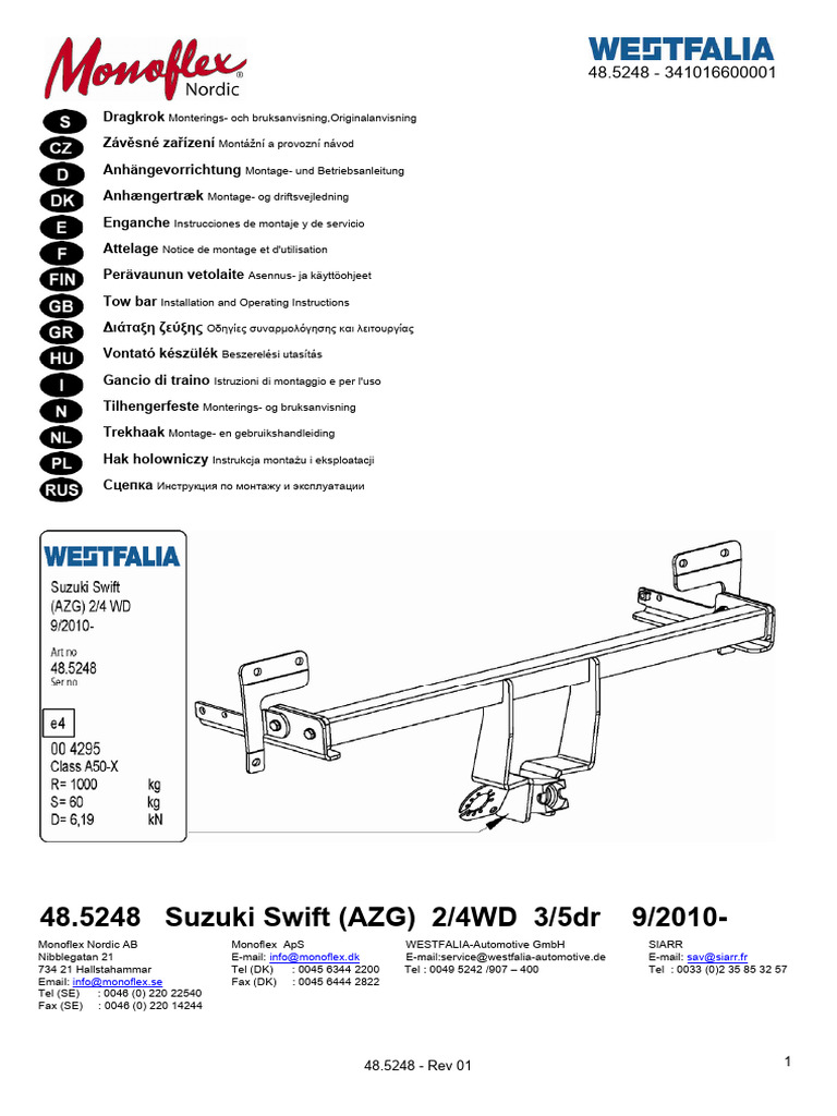 48.5248 Suzuki Swift (AZG) 2/4WD 3/5dr 9/2010 | PDF
