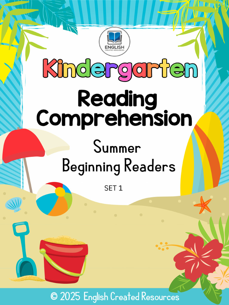 Kindergarten Summer Reading Comprehension Set 1 | PDF