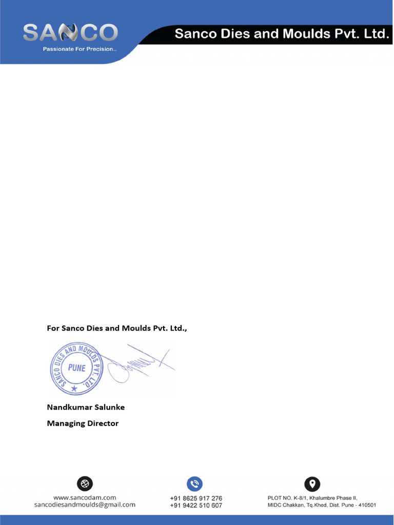 Letter of Appointment Sanco | PDF