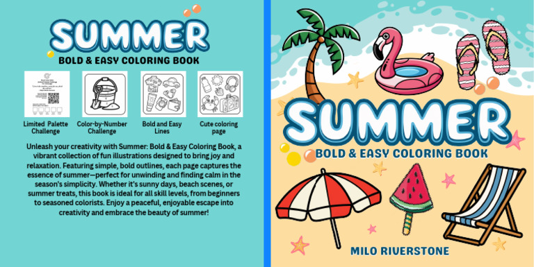 Cover Summer Coloring Book | PDF
