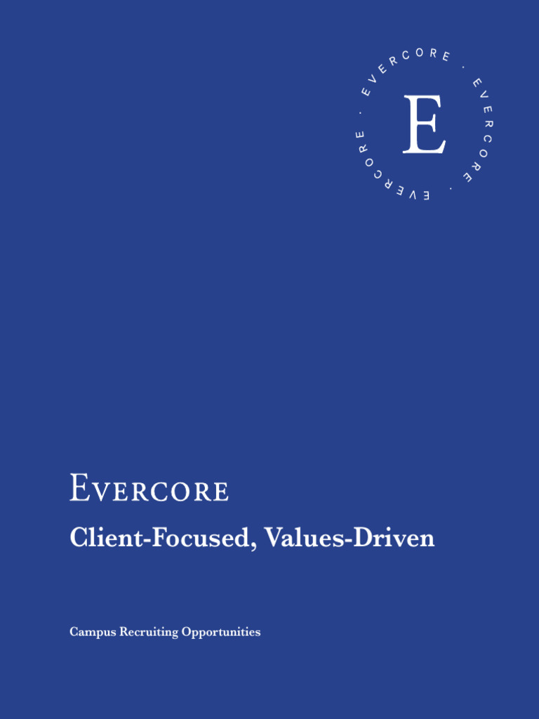 Evercore Spring Week 2026 Opportunities | PDF | Mergers And ...
