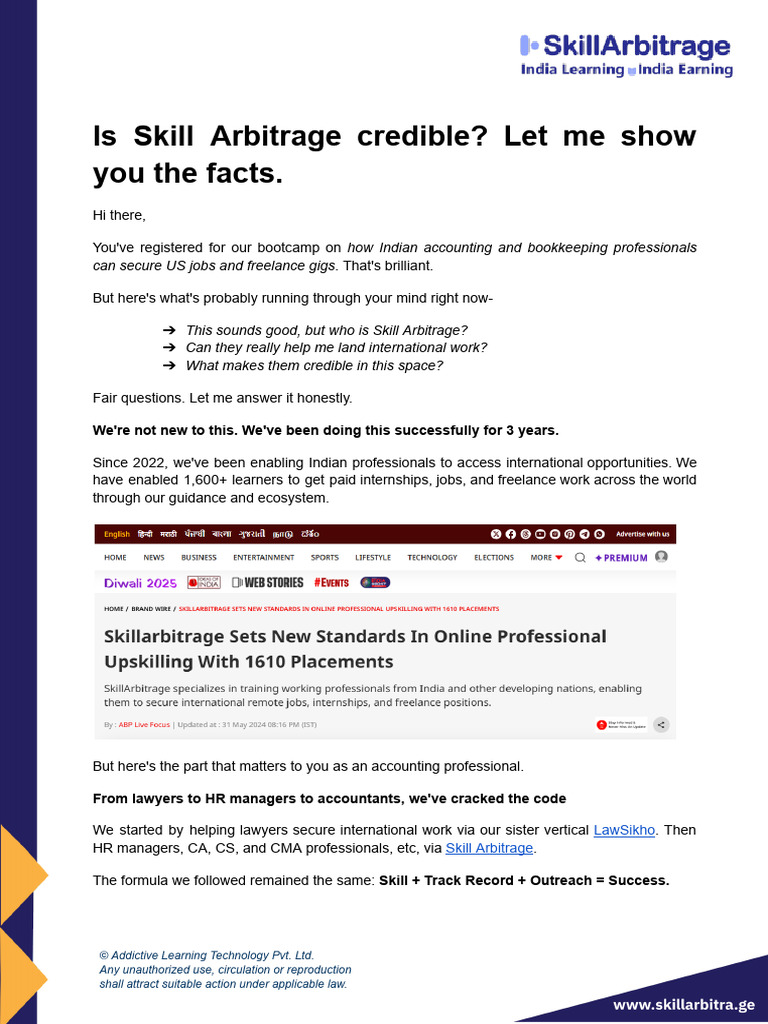 Is Skill Arbitrage Credible - Let Me Show You The Facts. | PDF