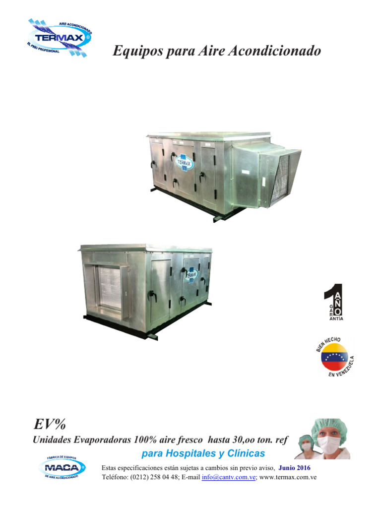 Catálogo_EV Termax | PDF | Tecnologías de gas | Gases