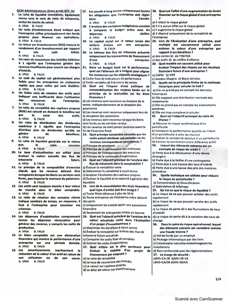 Concours Écrit Entraide Nationale-GFC-26!10!2025 | PDF