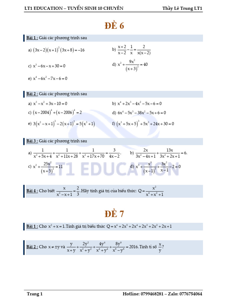 9TC Set 6 10 | PDF