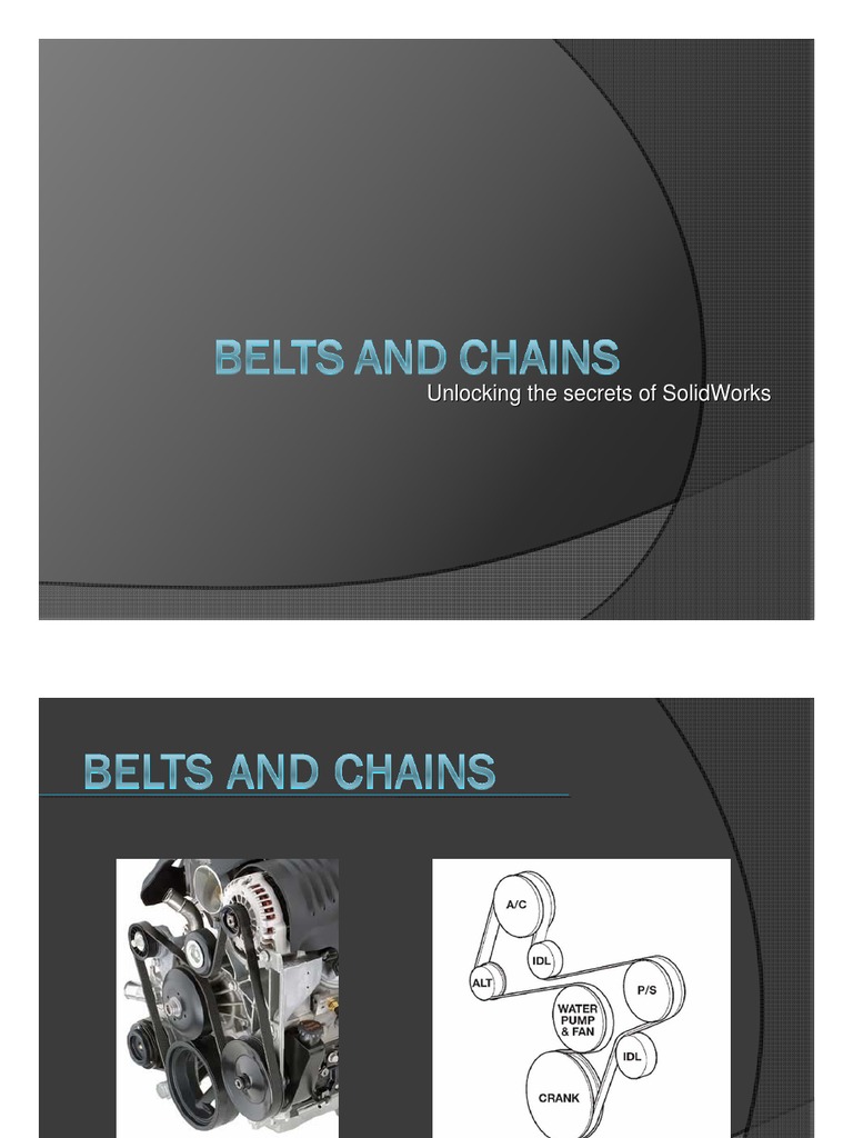 SolidWorks Belt/Chain Assembly Guide | PDF