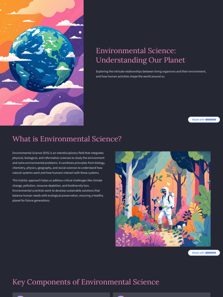 Environmental Science Understanding Our Planet | PDF | Ecosystem ...