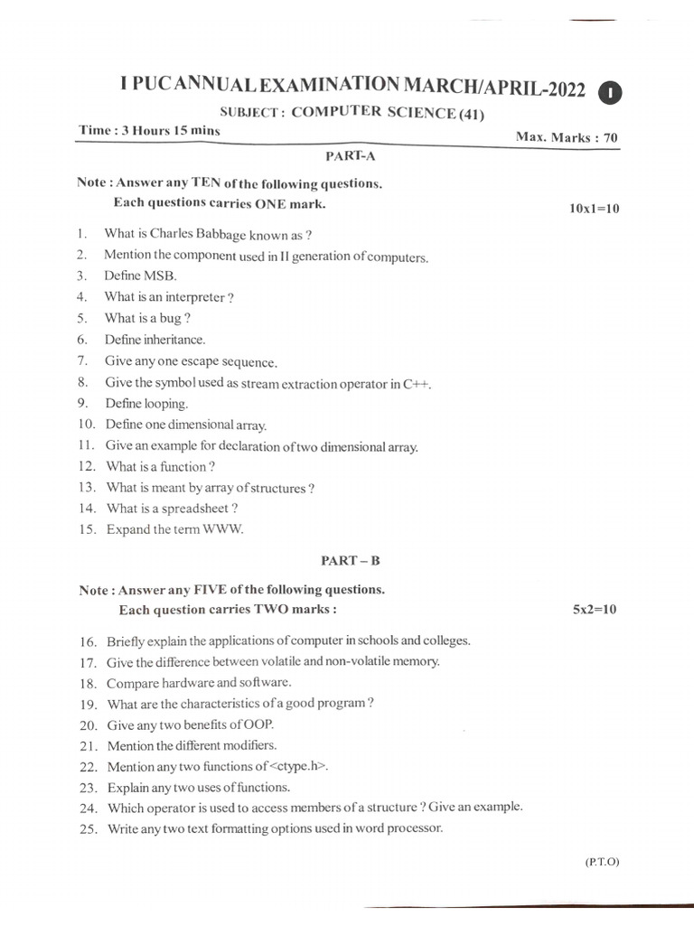 Computer Science Pdf