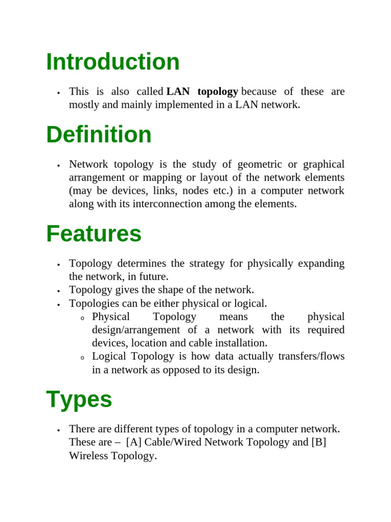 Topology | PDF | Network Topology | Computer Network