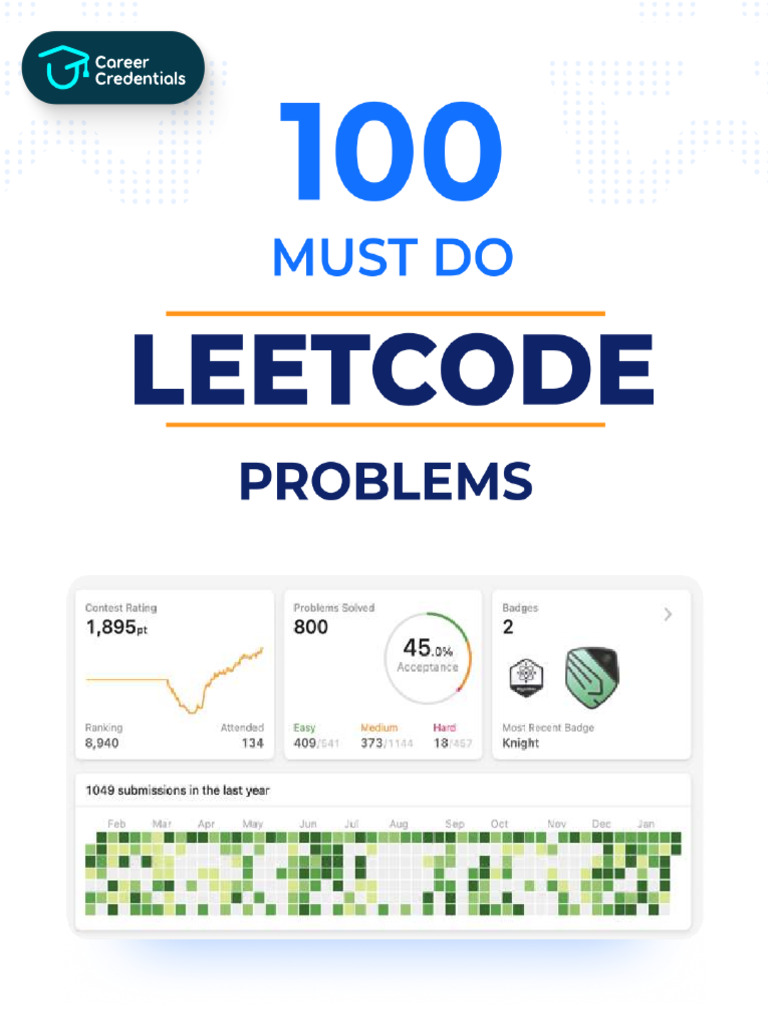 100 Must-Know Leetcode Problems by Career Credentials | PDF | Discrete Mathematics | Applied ...