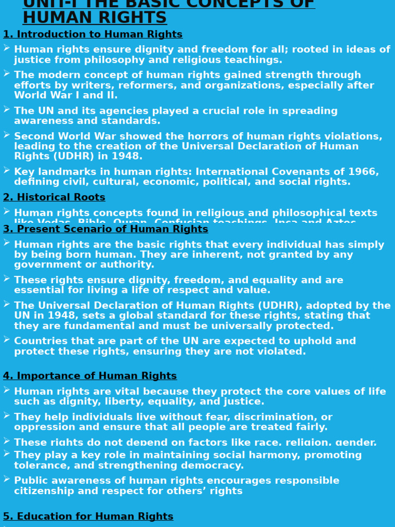 Understanding Human Rights Concepts | PDF | Human Rights ...