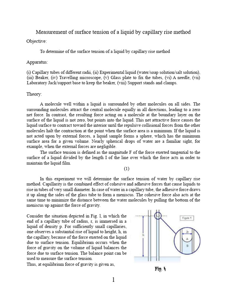 Experiment No 04 | PDF | Surface Tension | Liquids