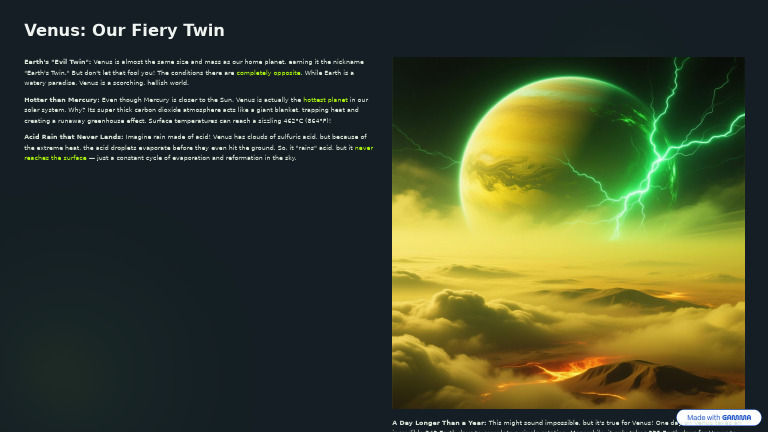 Venus Our Fiery Twin | PDF