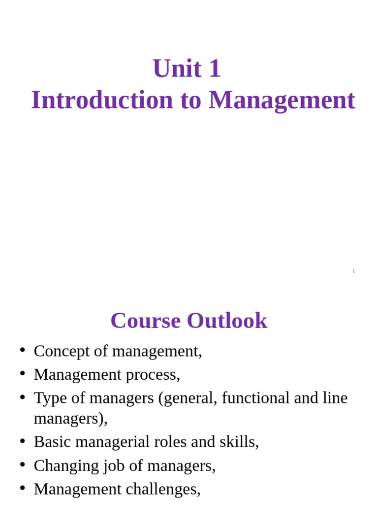 Introduction to Management Concepts | PDF | Leadership | Goal