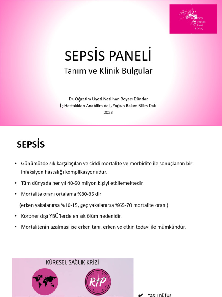 Sepsis Panel 2023 | PDF
