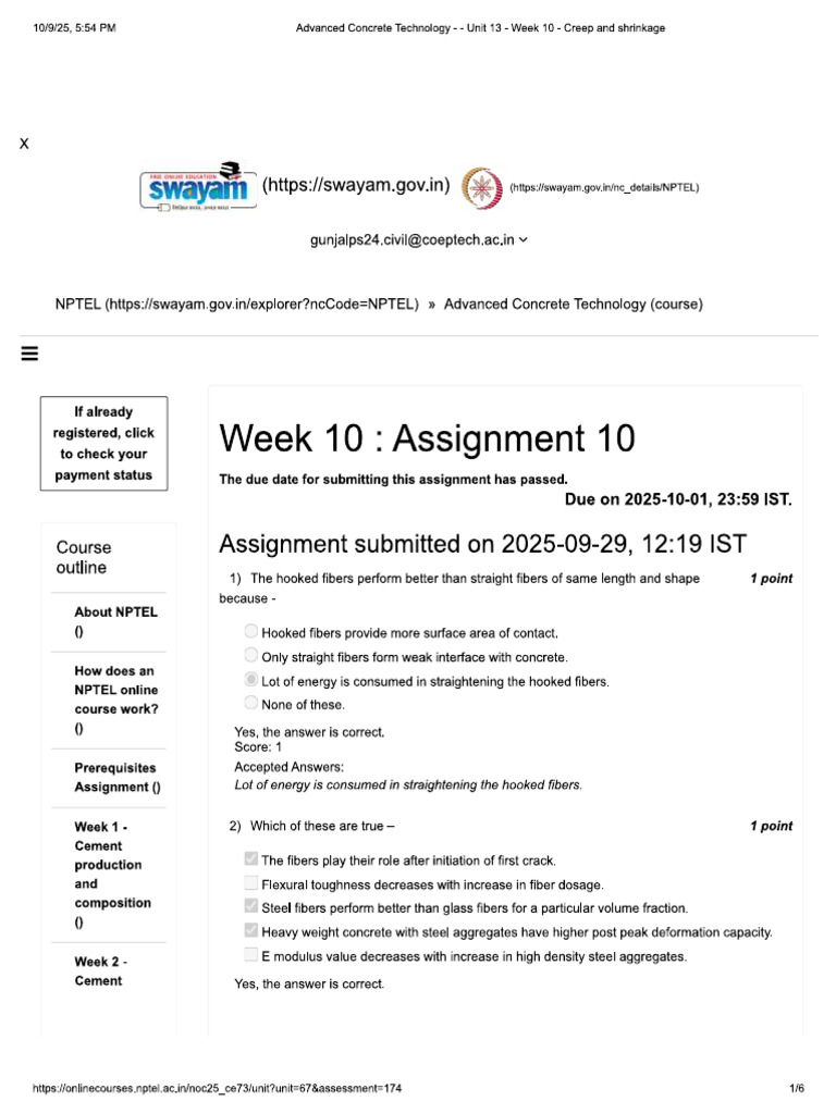 Week 10 Assignment Solutions-1 | PDF