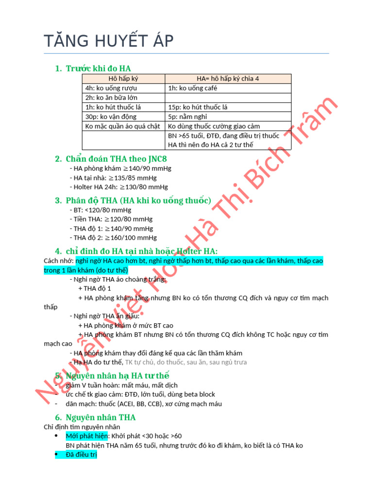 1 TĂNG HUYẾT ÁP | PDF