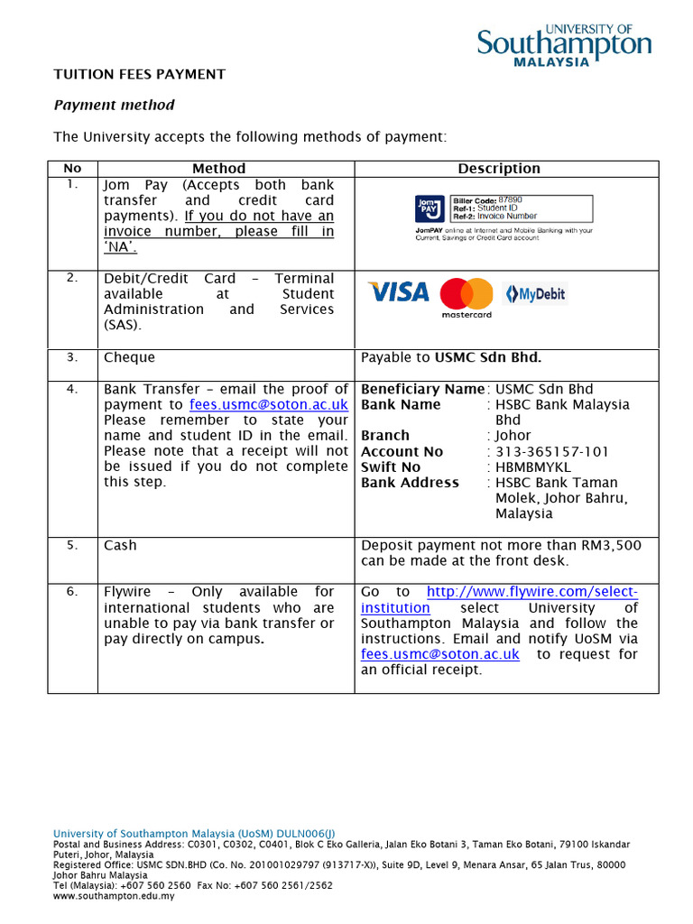 Fees Payment Method - USMC-1617 - How - To - Pay - Fees v3 | PDF ...