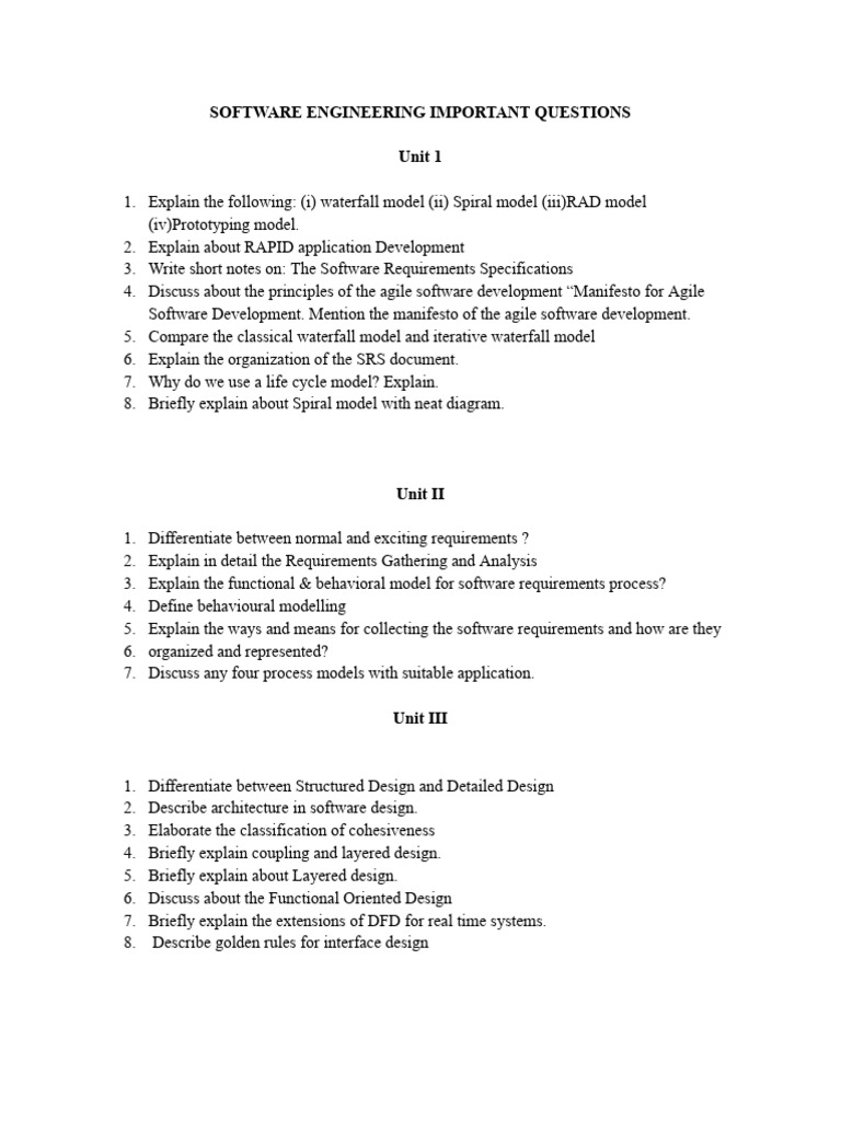 Key Software Engineering Concepts Explained | PDF | Agile Software ...