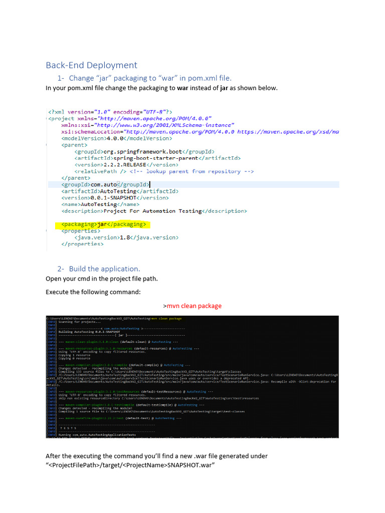 Spring Angular App Deployment | PDF