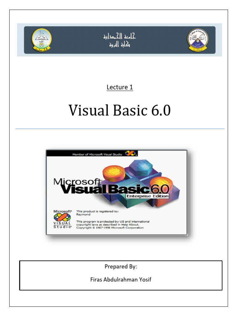 introduction-of-Visual-Bsic Lect 1 | PDF