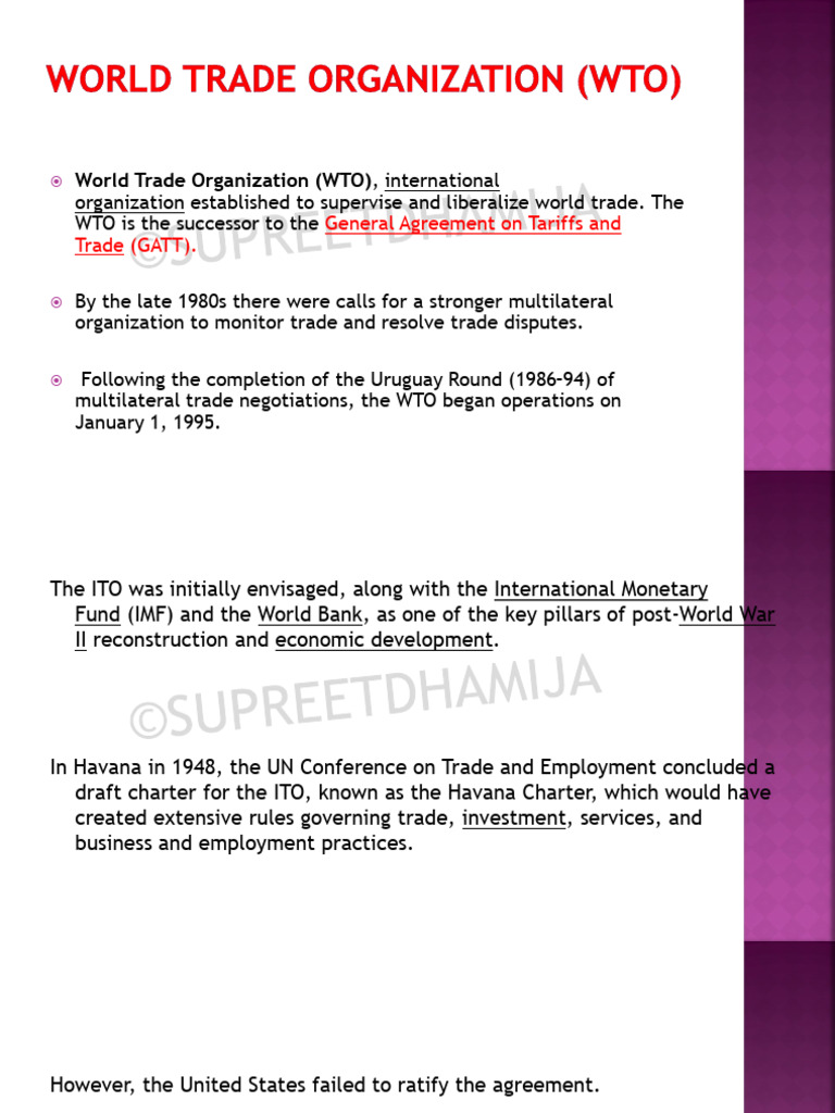 World Trade Organization WTO 1631868997925 | PDF | World Trade ...