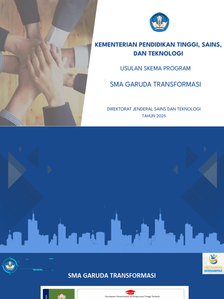 Program SMA Garuda Transformasi 2025 | PDF