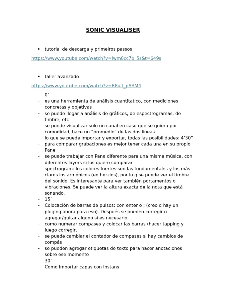 SONIC VISUALISER | PDF | Partituras | Formas musicales