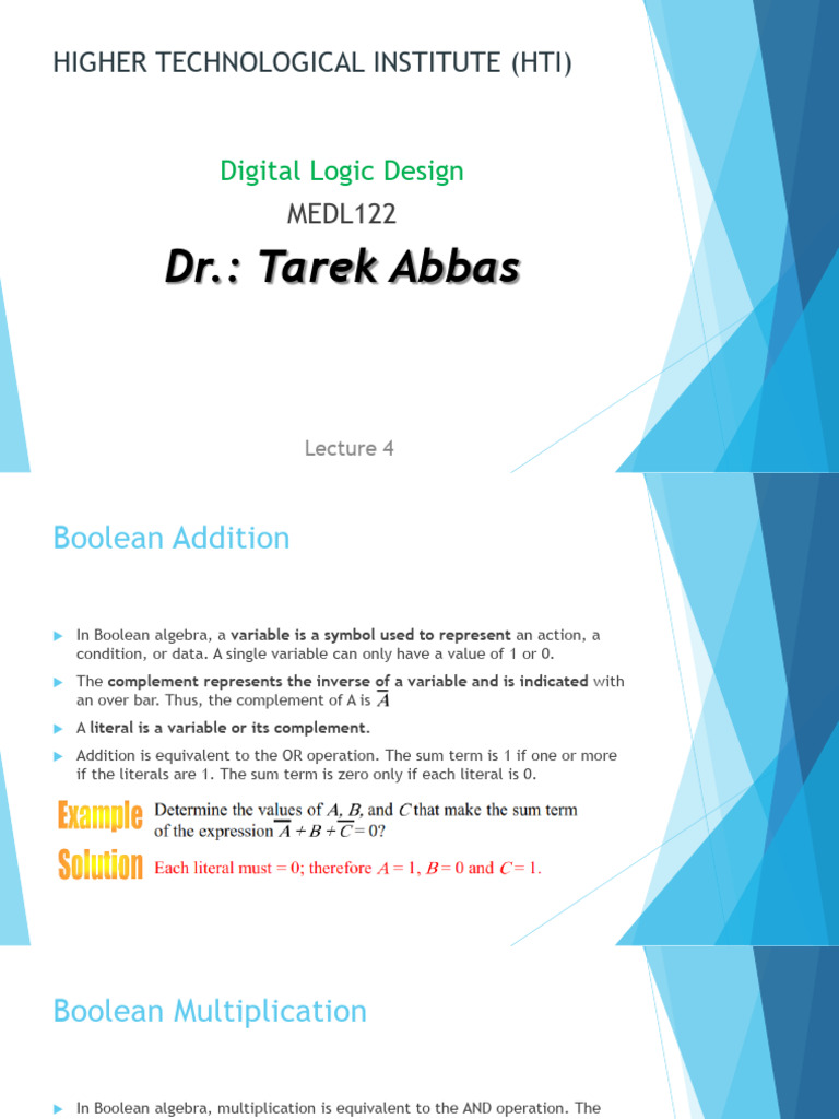 Digital Design Lec#4 | PDF