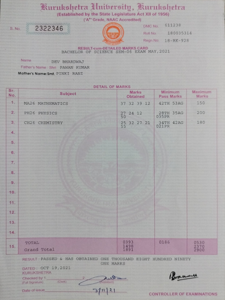 BSC Final Semester | PDF
