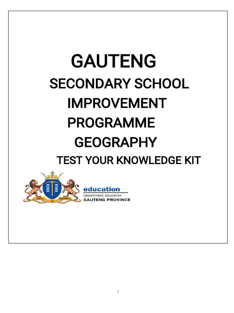 Geography Test your knowledge kit | PDF