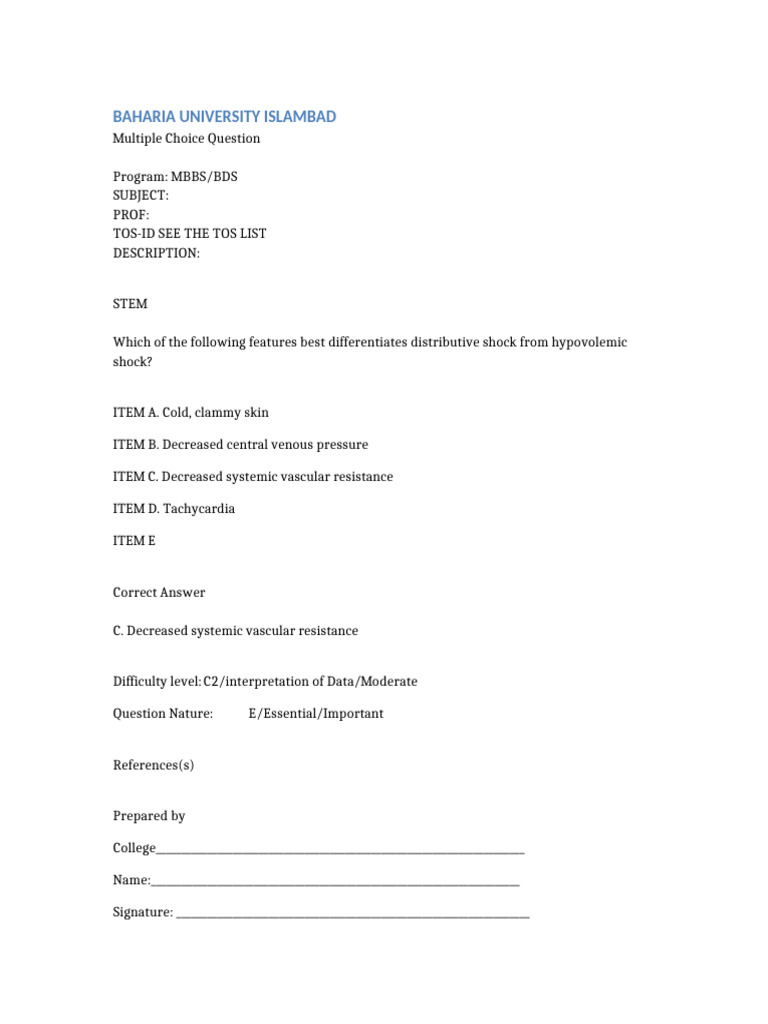 Usama | PDF | Shock (Circulatory) | Cardiovascular System