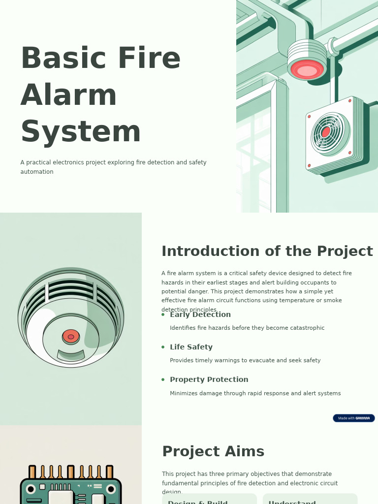 Basic-Fire-Alarm-System | PDF | Transistor | Resistor