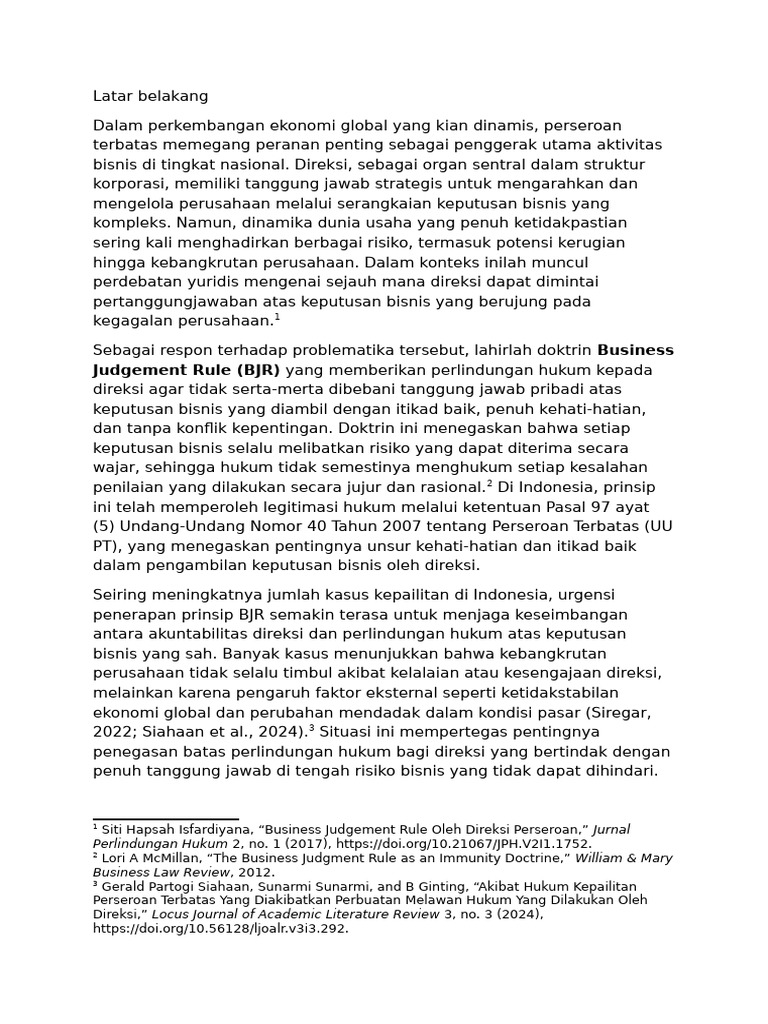 Latar Belakang | PDF